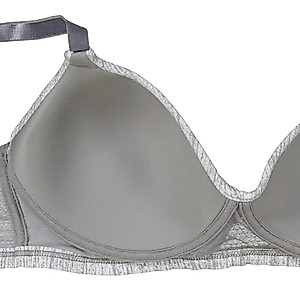 Hanes womens Oh So Light Foam Comfortflex Fit Wirefree Mhg521 Bra, Black/Nude, Large US