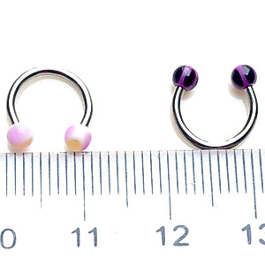 yantu 50 Pcs 18g Ball Circulars Horseshoes Eyebrow Lip Belly Rings Body Piercing Jewelry Unisex