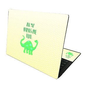 MightySkins Skin Compatible with Microsoft Surface Laptop 4 13.5” - All My Friends are Dead | Protective, Durable, and Unique Vinyl Decal wrap Cover | Easy to Apply | Made in The USA