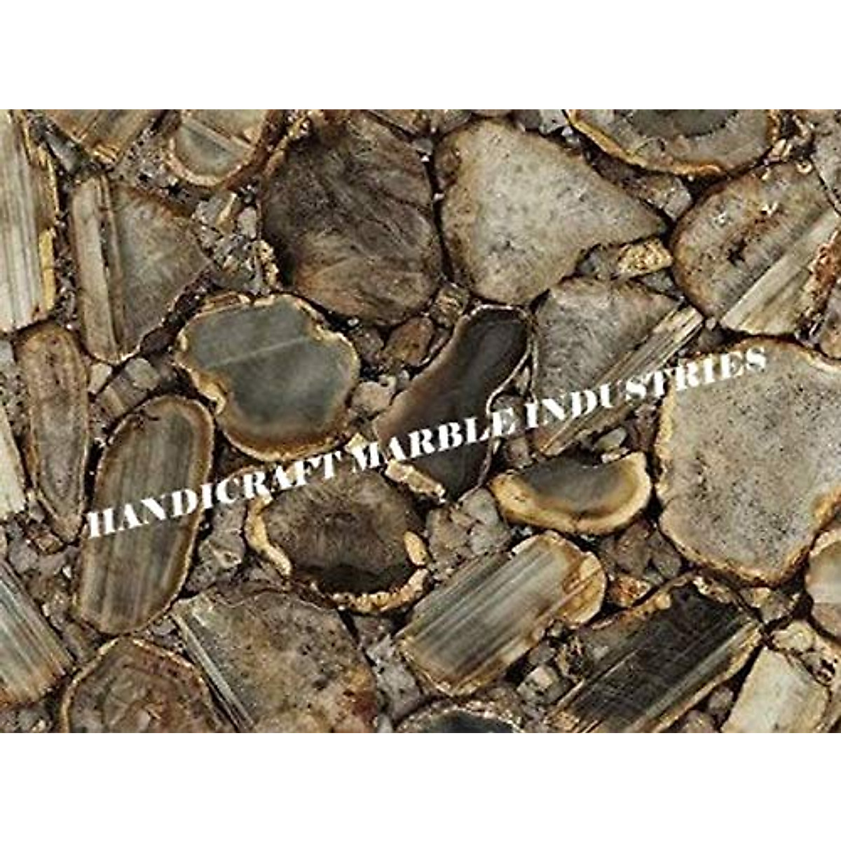 21" Inch Wild Agate Table, Agate Table, Round Agate Table, Brown Agate Table, Agate Side Table Top, Stone Coffee Table, Agate Table Top, Agate Coffee Table, Agate Side Table Home Decor