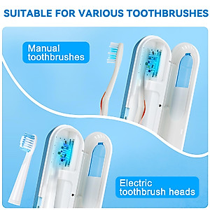 TAISHAN UV Toothbrush Case Sanitizer，Portable Rechargeable Travel Toothbrush Holder,Fits All Toothbrushes for Electric and Manual Toothbrushes,Safety Feature for Home and Travel
