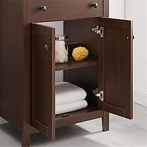 Modway Nantucket 24" Bathroom Vanity Cabinet (Sink Basin Not Included) in Walnut