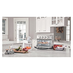 Air Fryer + Convection Toaster Oven by Cuisinart, 7-1 Oven with Bake, Grill, Broil & Warm Options, Stainless Steel, TOA-60