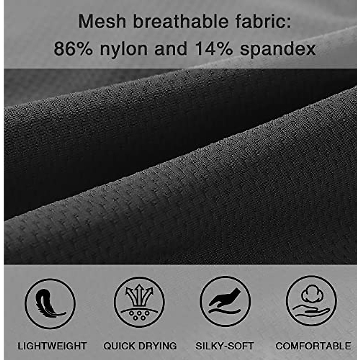 RHYFF Womens Underwear Breathable Mesh Bikini Panties Stay Fresh Ladies Panty Stretches Soft Hipster Briefs Comfortable Travel Underpants（R7002-Black-XXL）