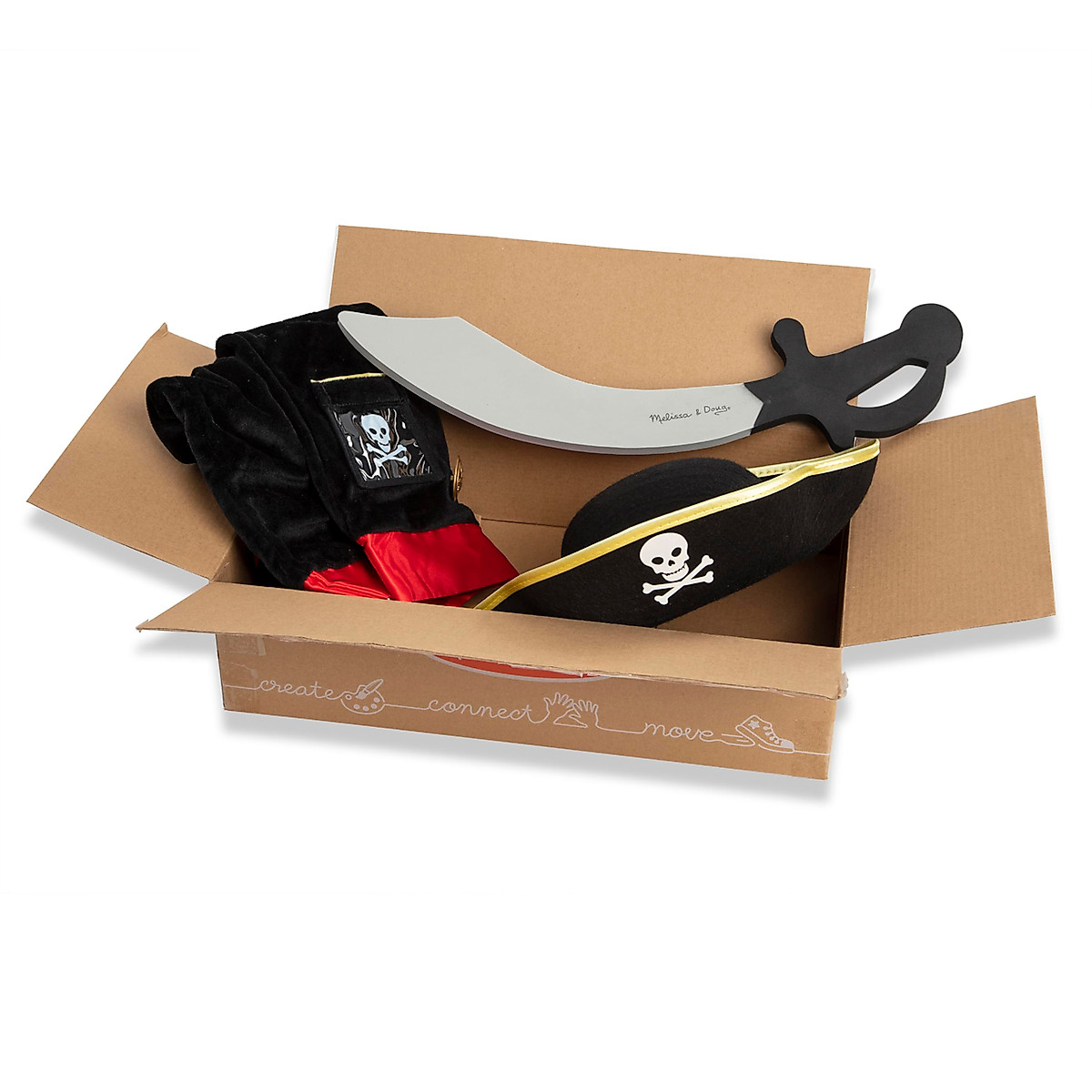 Melissa & Doug Pirate Role Play Set (FFP), Multicolor, Toddler