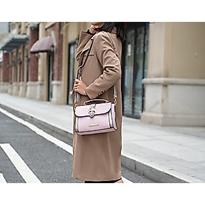 MKF Collection Satchel Bag for Women, Vegan leather Shoulder bag top handle Crossbody handbag Purse