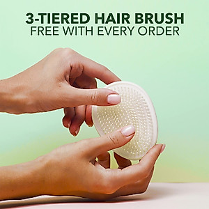 SAFISA Hair Mask for Dry Damaged Hair and Growth – Deep Conditioner for Dry Damaged Hair – Hair Care – Hair Moisturizer with Detangling Brush - 8.5 Oz