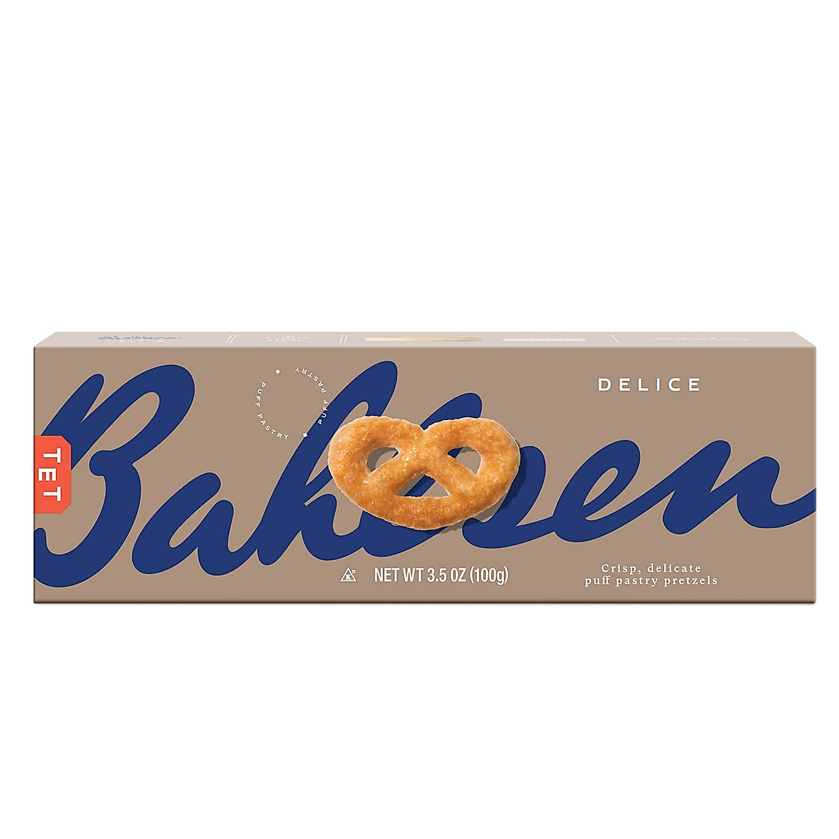 Bahlsen Delice Cookies (3 boxes) - Sweet & delicate, buttery puff pastry twists with light crispy layers - 3.5 oz boxes