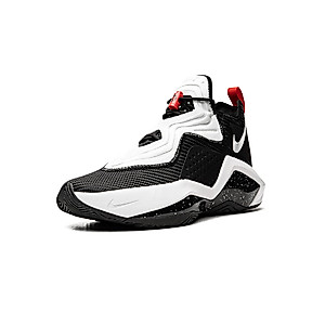 Nike Mens Lebron Soldier XIV 14 Basketball Shoes (Black-White-University Red, 11, Numeric_11)