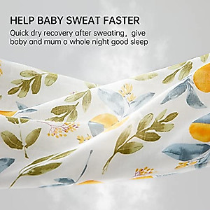 Duomiaomiao Muslin Baby Sleep Sack, Breathable Bamboo & Cotton Side-Open Zipper Baby Wearable Blanket, 0.6 TOG Skin-Friendly Sleeping Bag for Baby Toddler