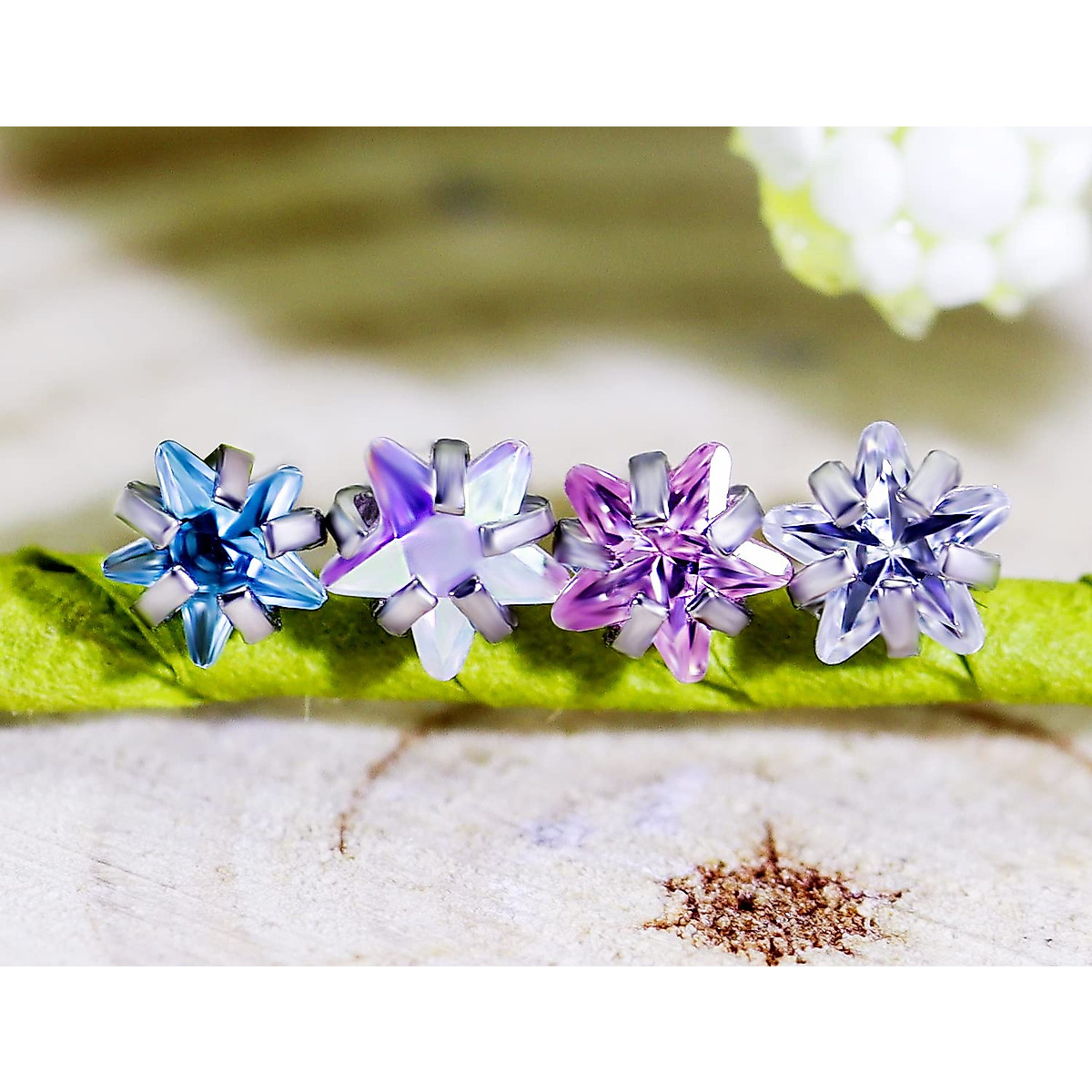 Kridzisw Nose Ring for Women 20g Star Heart Nose Ring Hoop Nose Ring Stud Straight Silver Nose Stud Pin Bone Stainless Surgical Steel Small Cute Real Nose Hoop Ring Nose Piercing Jewelry for wome Men