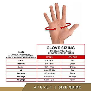 ATERET 12 Pairs X-Large Hi Vis Heavy Duty Durable Cowhigh Leather Work Gloves I Orange Tip - Watch Your Hand I Driver Gloves for Truck Driving, Warehouse, Gardening, Farming (XLarge, 12)