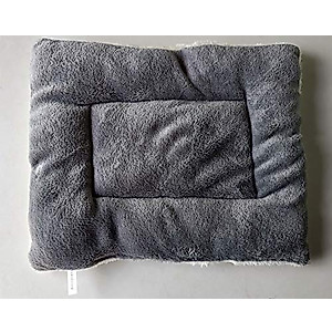 NA PAWSINSIDE Guinea Pig Bed Small Animals Winter Cage Bed Warm Fleece Pad Mat for Bunny, Guinea-Pigs, Ferrets, Hamsters, Chinchillas and Hedgehogs (Large, Grey)