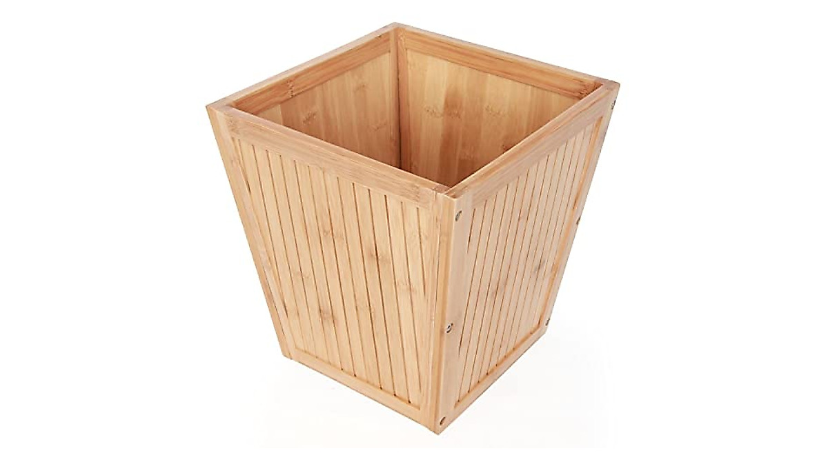 Eco-Friendly Bamboo Wastebasket by ToiletTree Products