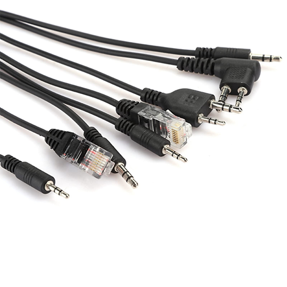 8 in 1 Multifunctional USB Programming Cable Compatible for Kenwood/QuanSheng/HYT/Motorola Walkie Talkie