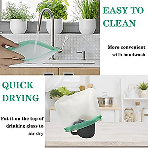 12 Pack Reusable Ziplock Bags Silicone, BPA Free Reusable Freezer Bags, Leak-proof Reusable Food Storage Bags for Lunch Juice Milk Meat Fruit Veggies (3 Gallon & 4 Sandwich & 5 Sandwich Bags)