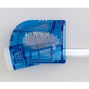 Kutsuwa STAD Angle Adjustable Pencil Sharpener K'ZOOL, Transparent Blue (RS007BL)