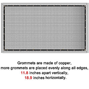 Sunnyglade 6 feet x 50 feet Privacy Screen Fence Heavy Duty Fencing Mesh Shade Net Cover for Wall Garden Yard Backyard (6 ft X 50 ft, Grey)