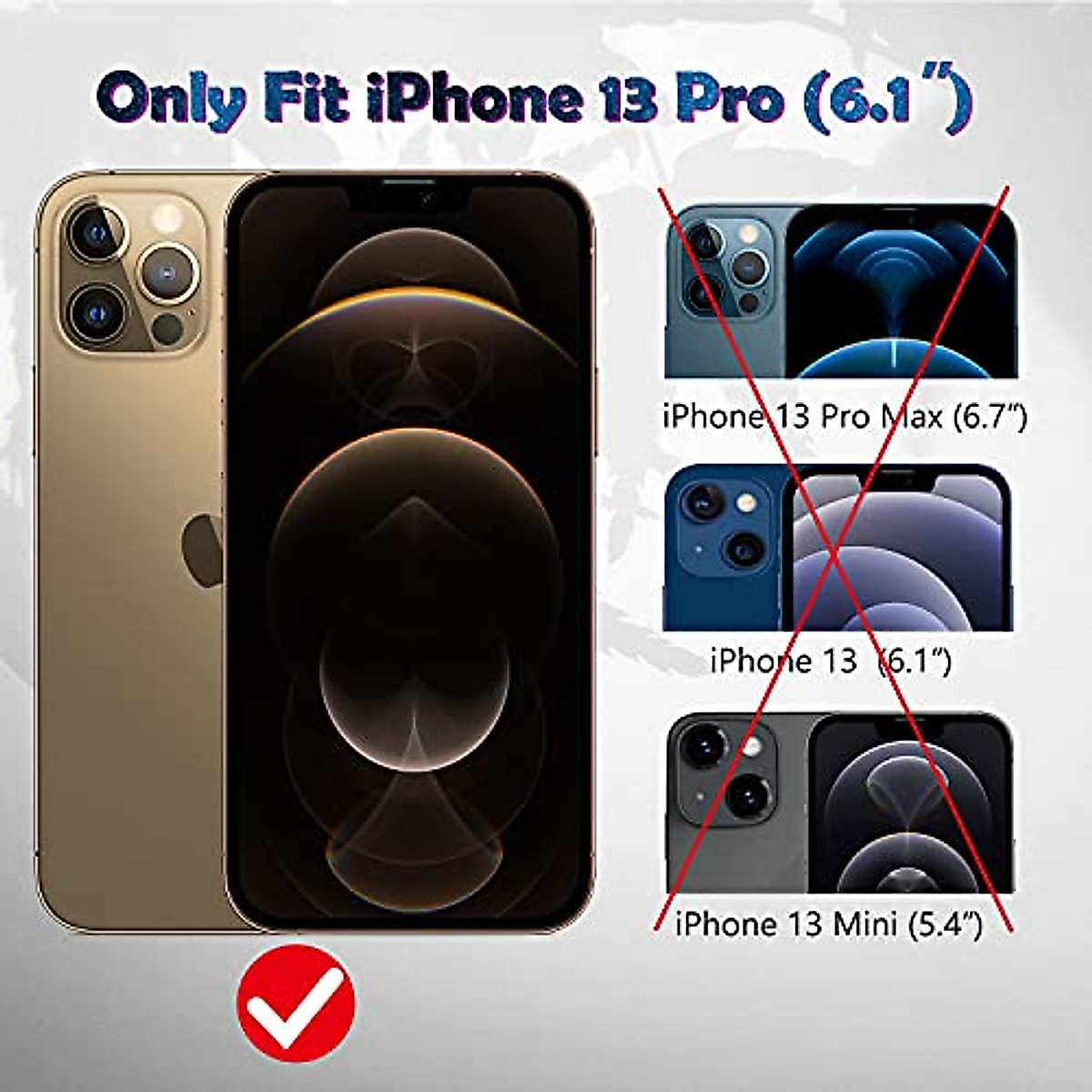 QHOHQ 2 Pack Privacy Screen Protector for iPhone 13 Pro 6.1" with 2 Packs Camera Lens Protector, Full Screen Tempered Glass Film,9H Hardness Anti-Scratch, Anti Spy, Easy to install - Case Friendly