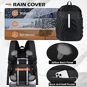 SDYSM Camera Bag Professional Camera Backpack for DSLR SLR Mirrorless Camera Waterproof Camera Laptop Backpack 15.6 Inch with Rain Cover Anti Theft Travel Camera Case Large Capacity Photography Black