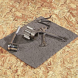 Absorbent Mat Pads in a Dispenser Box by New Pig | Premium Oil Absorbent Pads | 10" x 13" Oil Mats | 100 All Purpose Premium Absorbent Pads | Heavyweight | MAT251