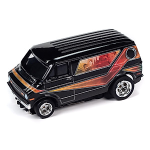 Auto World 4Gear 1973 Dodge Van (3 Car Set) (AW Exclusive) Slot Cars HO Scale