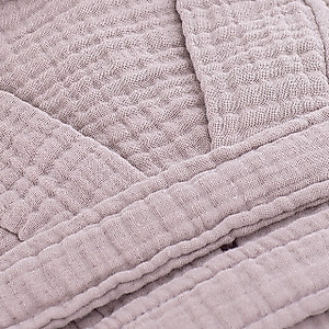 ORMES Muslin Unisex Bathrobe Women & Men, Turkish 100% Cotton Kimono Lightweight Robe | Long Robes Soft, Absorbent, Spa robes