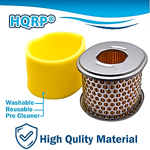 HQRP Filter Element Combo compatible with Honda EG5000 EG5000X EG5000XK1 EN5000 EZ5000 Generator, FRC800 FRC800K1 Rottotiller Tiller