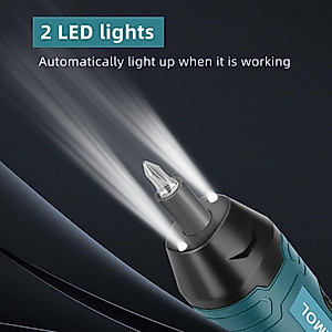 KKMOL Electric Screwdriver,3.6V Small Cordless Screwdriver Rechargeable, 4-Speed Torque (5n.M) Adjustment, Portable Electric Screwdriver Set With 108 Accessories and Usb Cable