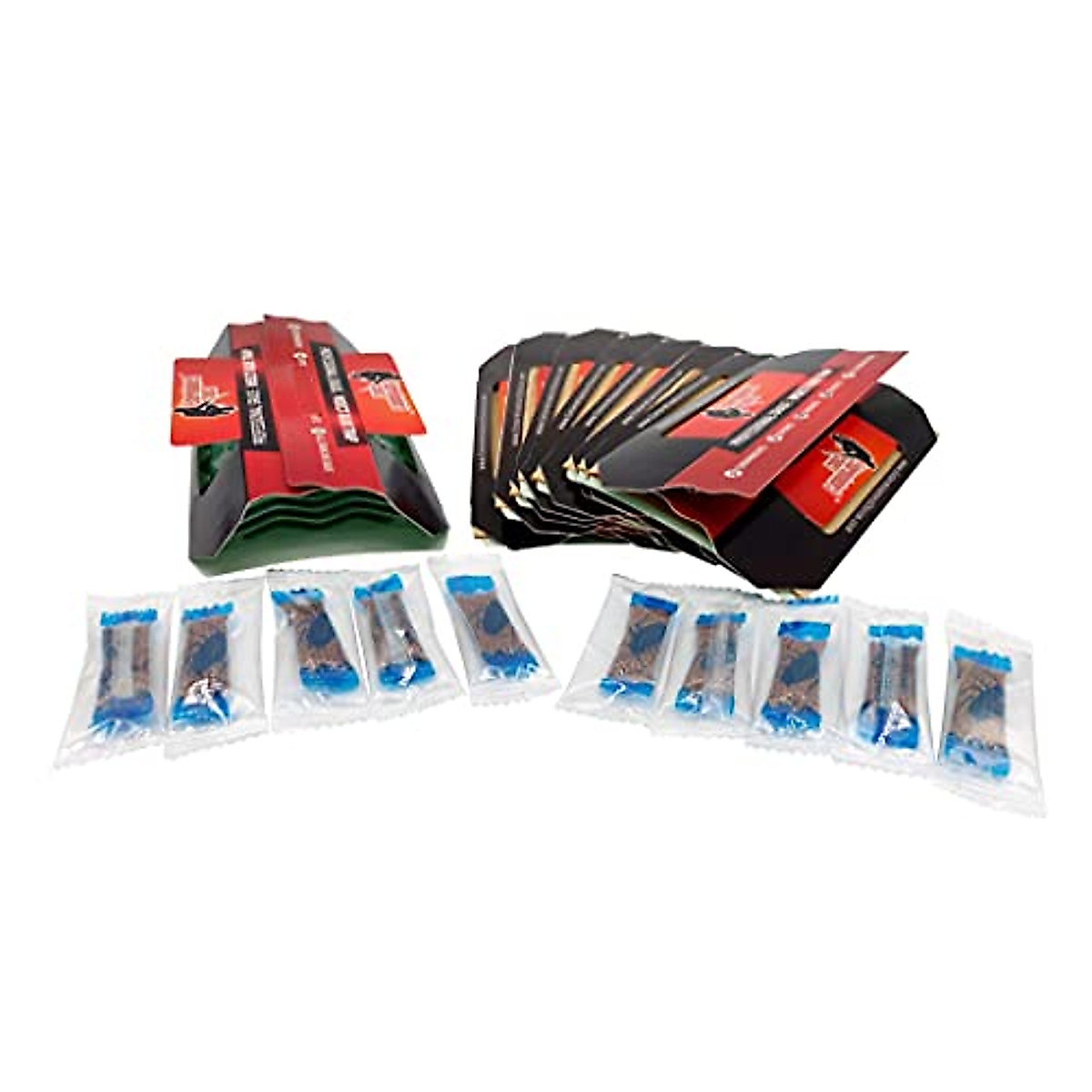 Exterminators Choice Large Red Sticky Traps | 10 Professional Quality Glue Boards | Non-Toxic Insect Bait | Easy Pest Control for Insects, Spiders, Cockroaches, and Lizards