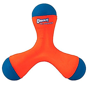 Chuckit! Amphibious Tri-Bumper Fetch Dog Toy, Medium (8.2 Inch)