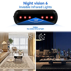 YuanFan Spy Camera Hidden Camera 10000 mAh Full HD 2K Power Bank/Wireless Charger Hidden Spy Camera Motion Activated Spy Nanny Cam with Night Vision Portable Security Cameras No WiFi…