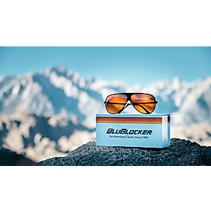BluBlocker, The Original 1986 Sunglasses with Scratch Resistant Lens | Blocks 100% of Blue Light and UVA & UVB Rays | Retro | Gender Neutral - for Men, Women & Everyone | 1986K |