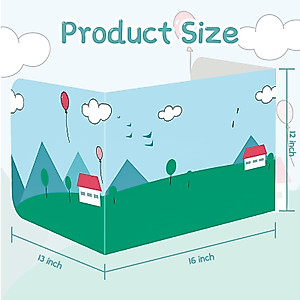 Privacy Shields for Student Desks - 24 Pack，Colored Classroom Privacy Folders for Students, Privacy Boards for Test and Desk Dividers (16"W x 12"H x 13"D)