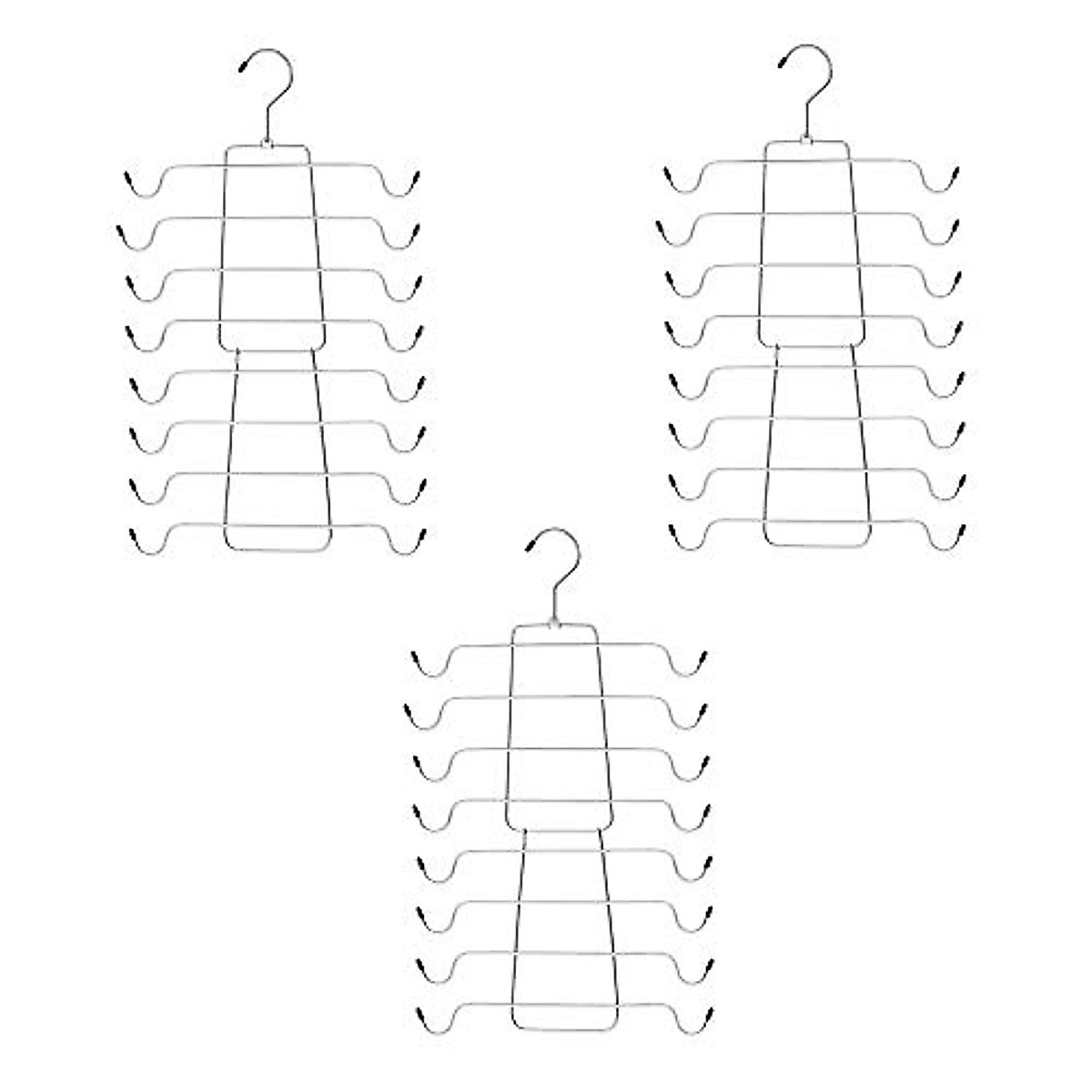 Forever Haru Cami Hanger 3 Pack Space Saving Hangers Closet Organizer for Tank Top, Cami, Bra, Pajamas, Strappy Dress,Bathing Suit