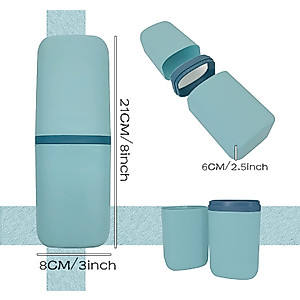 SietDESEO Toothbrush Travel Container Bundle with 4 Pack Toothbrush Case Travel Toothbrush Holder