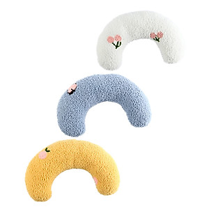 Mipcase 3pcs Dog Cat Pillow Blue Throw Pillows for Bed Plushy Pets Yellow Pillow Comfy Pillow Recovery Cone for Dogs Soft Cone for Dogs Household Cat Sleeping Cushion Pet Cat