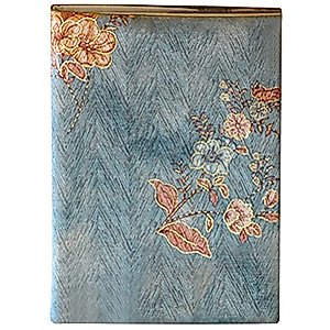LUOZZY Cloth Book Cover Adjustable Notebook Cover A6 Cloth Book Sleeve Flower Print Washable Book Protector