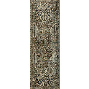 Loloi Magnolia Home by Joanna Gaines x Banks Spice/Blue 7'-6" x 9'-6" Area Rug