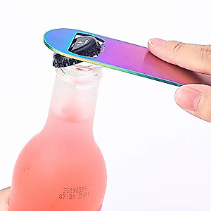 YFS 7" Heavy Duty Stainless Steel Flat Bottle Opener, Simple and Effective Beer Openers