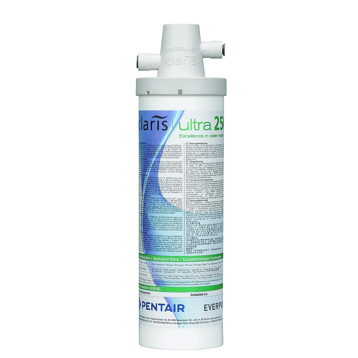 Everpure EV4339-80 Claris Ultra 250 Water Filter Cartridge, White