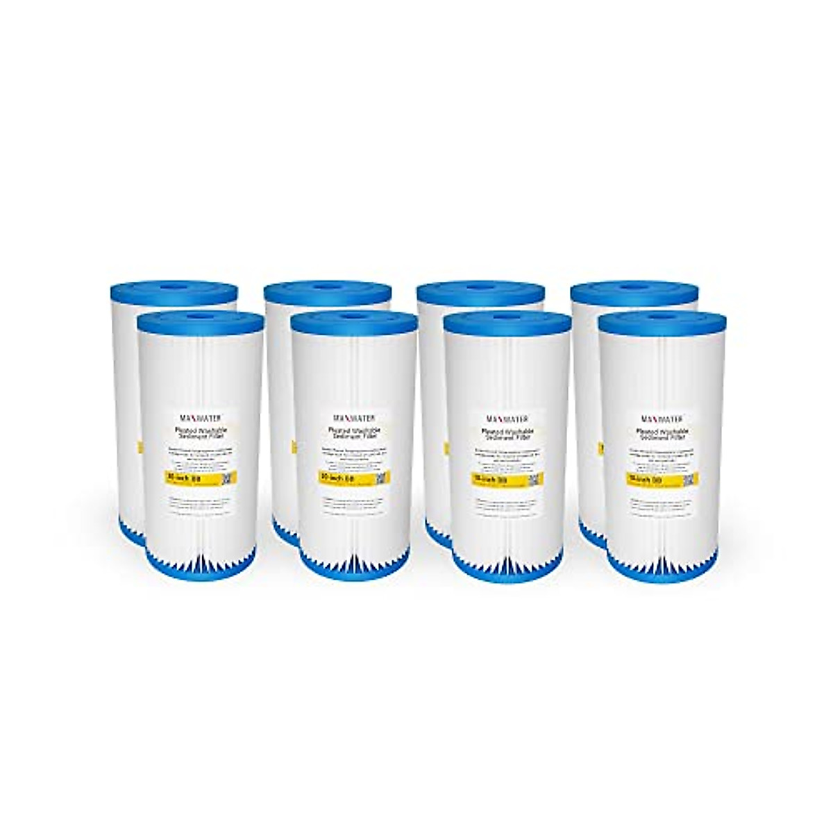 8 pack R50-BBSA Compatible Heavy Duty 10" x 4.5" Water Cartridge HD-950 Filters Packs (50 micron) compatible with 10" BB Whole House Systems
