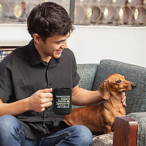 Thanksgiving Debate Gift for Alcohol Debate Team Members 11oz 15oz Black Coffee Mug