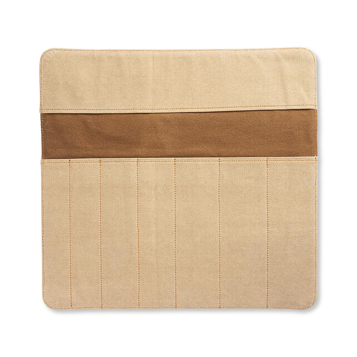 Angus Stoke knife roll bag, genuine buffalo leather - chef's knife bag with 7 slots + extra accessories bag Soeren (Mahogany)