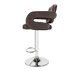 WSZJJ 2pcs Adjustable High Type with Disk armrest Square Backrest Button Design Bar Stools Spa Tattoo Facial Massage Salon Furniture