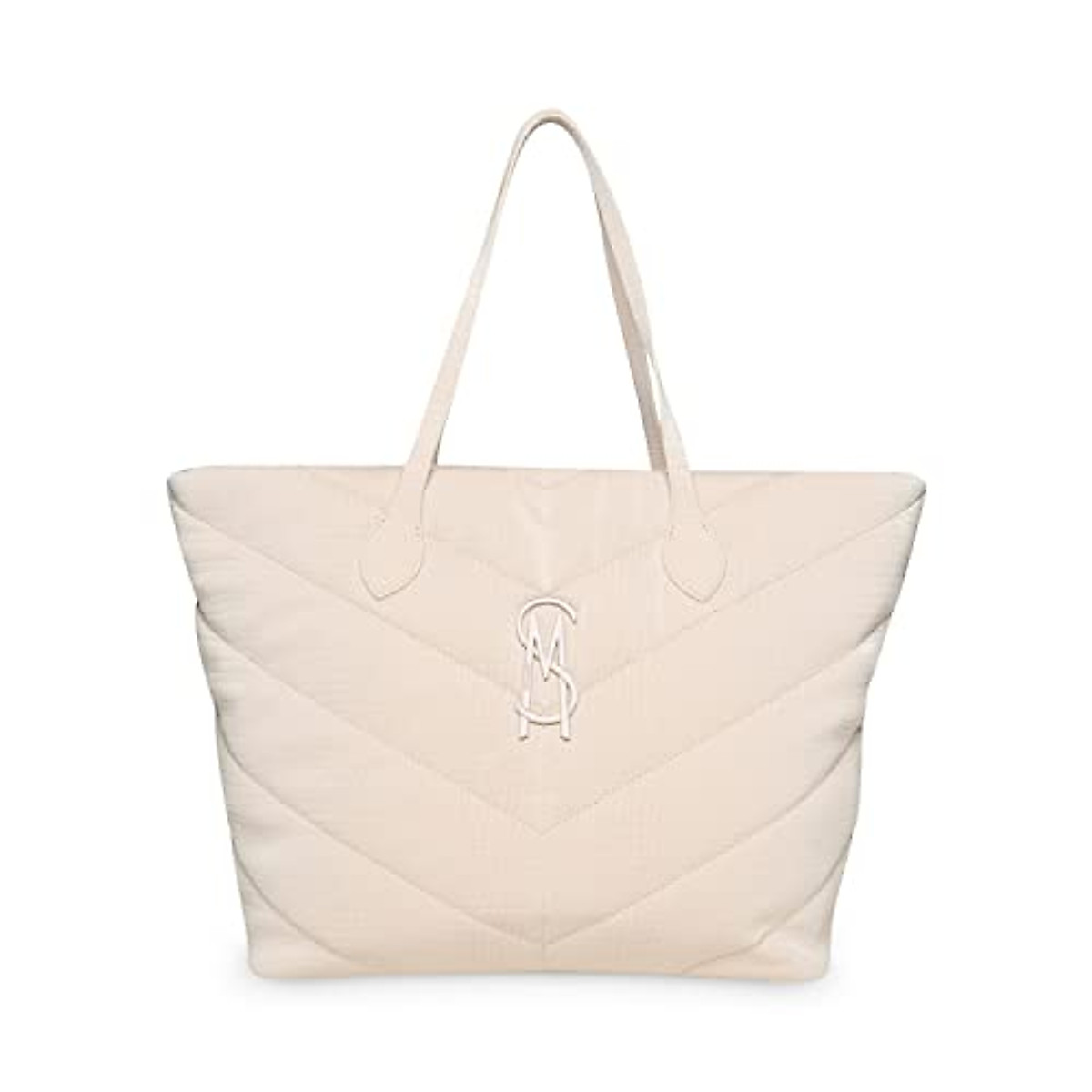 Steve Madden WORKINC Quilted Tote, Bone