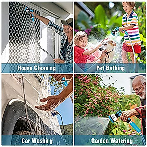 Garden Hose 50 ft Metal - Stainless Steel Water Hose Flexible Lightweight Garden Hose Collapsible and No Kink Water Pipe