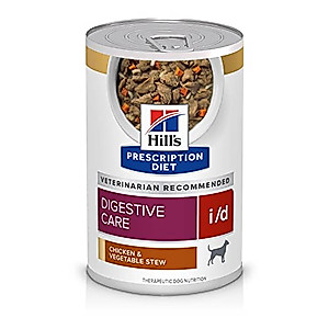 Hill's Prescription Diet i/d Digestive Care Chicken & Vegetable Stew Canned Dog Food, Veterinary Diet, 12.5 oz., 12-Pack Wet Food
