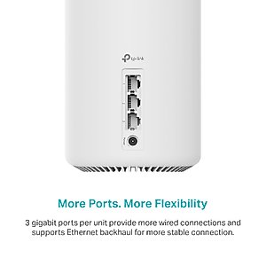TP-Link Deco AXE5400 Tri-Band WiFi 6E Mesh System - Wi-Fi up to 7200 Sq.Ft, Engadget Rated Best Mesh For Most People, Replaces WiFi Router and Extender, AI-Driven Mesh New 6GHz Band, 3-Pack(Deco XE75)
