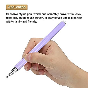 MECCANIXITY Stylus Pens for Touch Screens Magnetic 2 Fine Point Disc Universal Capacitive Pen Sensitivity for All Capacitive Touch Screen, Purple